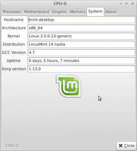 CPU-G & I-NEX excellent alternative to CPU-Z for linux. | Linuxaria