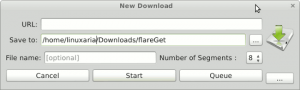 Flareget a great download manager for Linux | Linuxaria